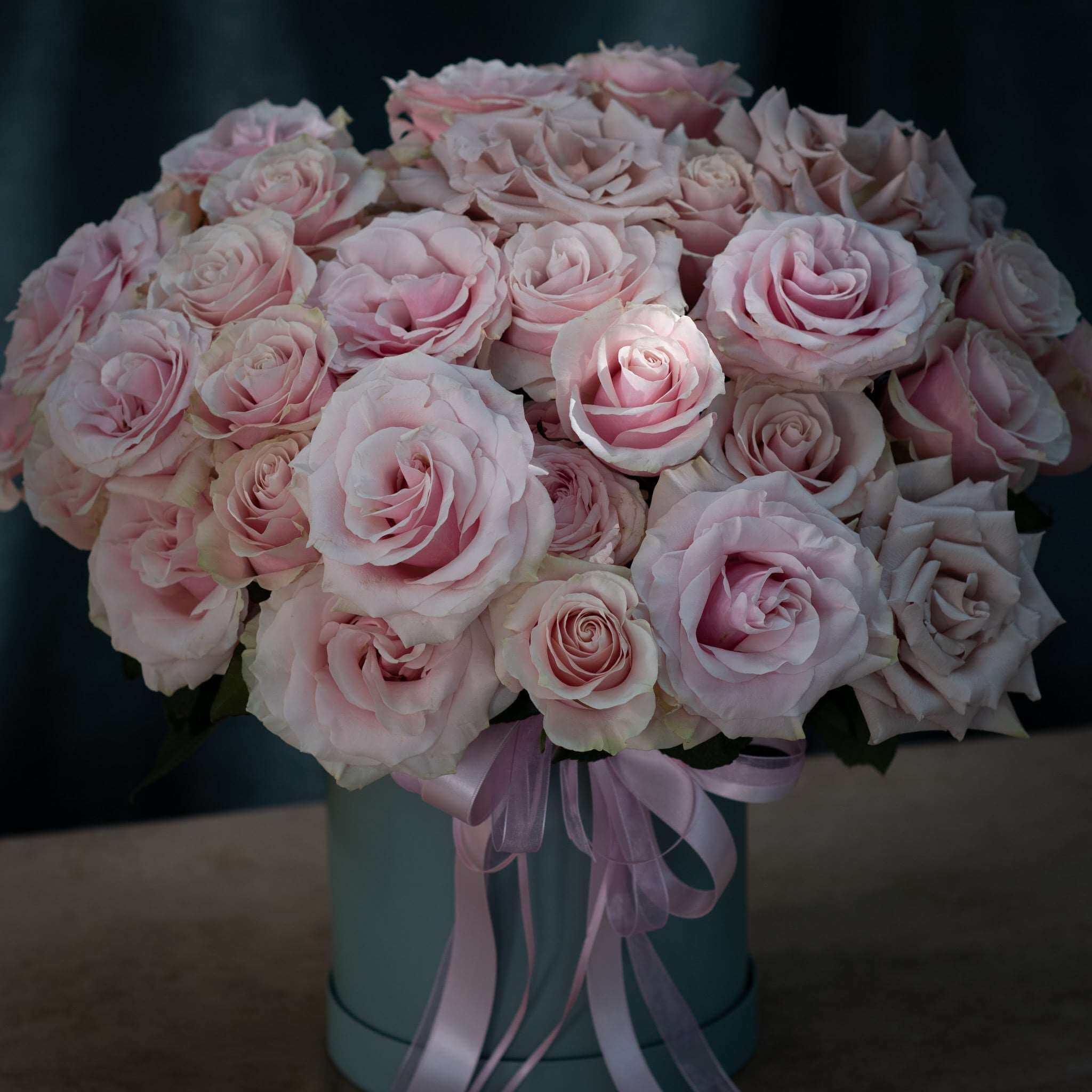 Blush Pink Rose Hatbox | Pulbrook & Gould Flowers London